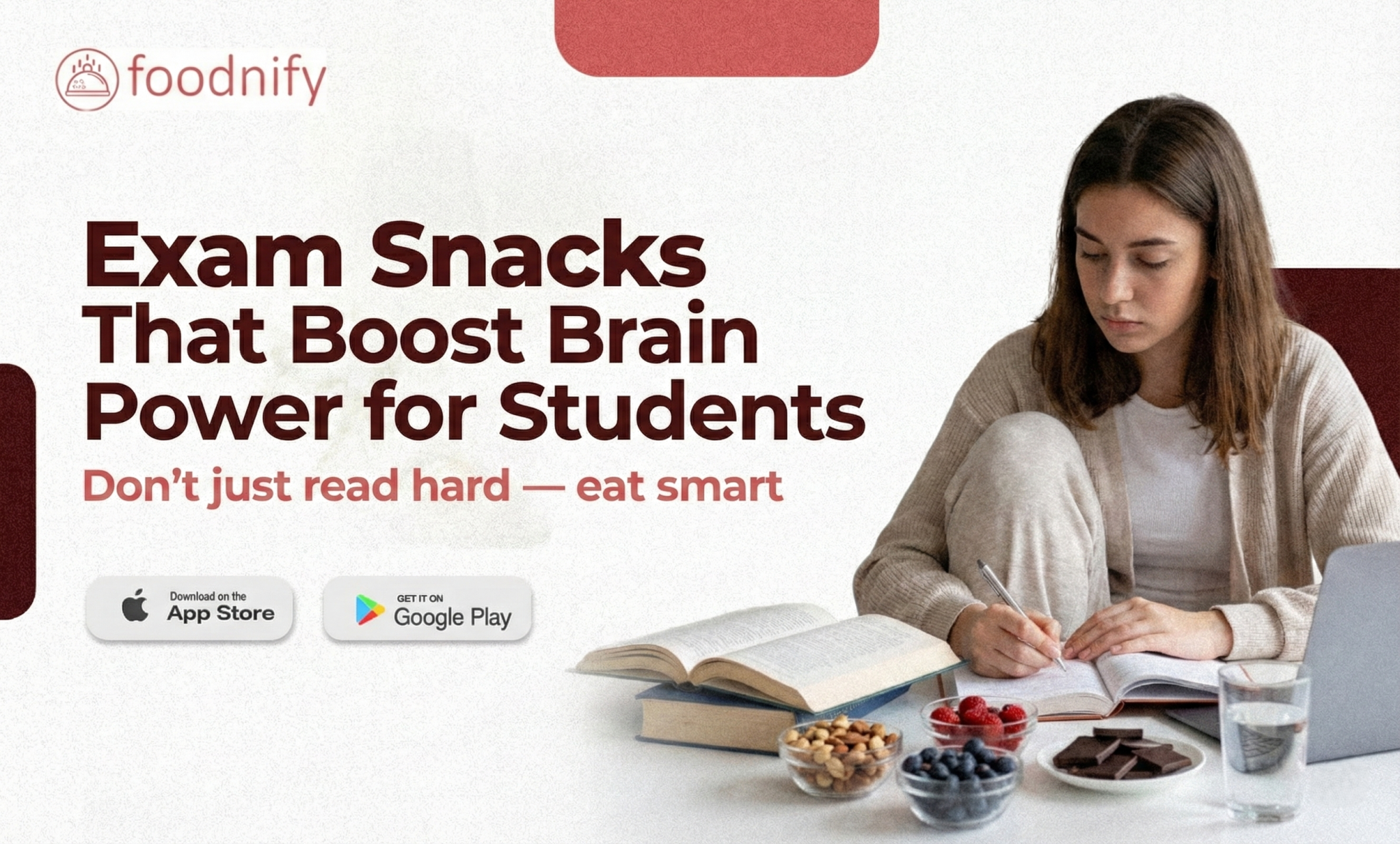 Foodnify - Exam Snacks That Boost Brain Power for Students
